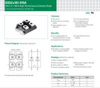 China DSS2x101-015 High-Performance Schottky Diode Low Loss and Soft Recovery Parallel Legs for sale