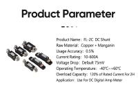 China FL-2C 75mV DC Current Shunt Resistor 150A-750A Red Copper for Ammeter for sale
