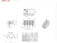 China 2EDGR-5.08mm Pluggable Terminal Block 2 to 12 Pin 300V 10A Screw Connector for sale
