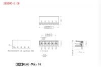China 2EDGR-5.08mm Pluggable Terminal Block 2 to 12 Pin 300V 10A Screw Connector for sale