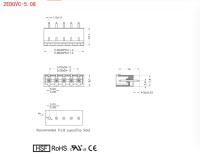 China 2EDGR-5.08mm Pluggable Terminal Block 2 to 12 Pin 300V 10A Screw Connector for sale