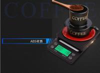 China Multifunctional electronic coffee scale 5kg/0.1g 3kg/0.1g Timer Scale Black Coffe for sale