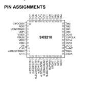 China SK5210-LP SK5210 Keyboard Encoder ICs LQFP48 USB and HID over I2C Dual Interface Keyboard Controller for sale