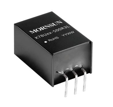 China Mornsun K78U15-500L DC DC Converter 15V 500mA Wide Input Non Isolated Regulated SIP for sale
