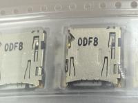 China MICROSD Hirose PC Card Sockets DM3AT-SF-PEJM5 Right Angle Gold for sale