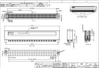 China Amphenol FCI 10058831-110LF MicroTCA Card Edge Connector 170 Position Female 0.75mm Pitch for sale