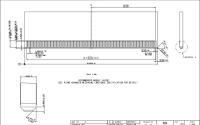 China Amphenol FCI 10058831-110LF MicroTCA Card Edge Connector 170 Position Female 0.75mm Pitch for sale