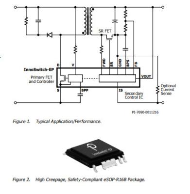 China Power Integrations LNK6428K InnoSwitch-EP AC DC Converter IC 725V 35W ESOP12 for sale