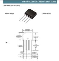 China KBL410 KBL610 Silicon Bridge Rectifier KBPC610 Discrete Semiconductor Products for sale