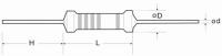 China 25PPM 330K 1/4W DIP Metal Film Fixed Resistor 0.1% Tolerance 0.25W for sale