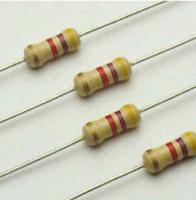 China Carbon Film Fixed Resistor CF1/4W 100 Ohm 5% Leaded Resistor 300V Working Voltage for sale