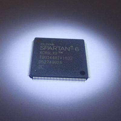 China Xilinx XC6SLX9-2TQG144C Virtex-6 CXT FPGA IC 128K Logic Cells 600 I/O QFP for sale