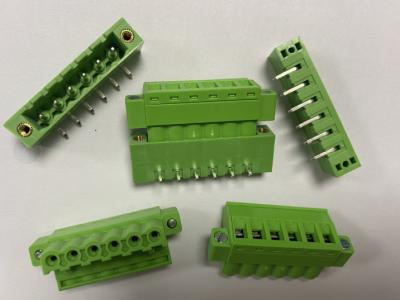 China 5.08mm 6 Pin Terminal Block Connector XK2EDGKM PA66 Screw Terminal 300V 10A for sale