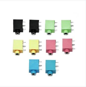 China PJ325 3.5mm Stereo Female Socket Audio Jack 5pin PCB Panel Mount Connector for sale
