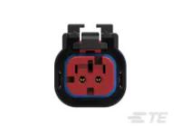 China TE Connectivity 2040278-2 AMPSEAL 16 Automotive Connector Plug 2 Position 4.5mm Pitch Red for sale