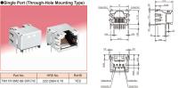 China Subminiature LAN Modular Jack Connector TM11R-5M2-88 11.5mm Height Cat5e Fast Ethernet for sale