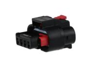 China TE Connectivity MCON 4 Position 4mm Pitch Rectangular Connector Housing Receptacle 1456426 for sale