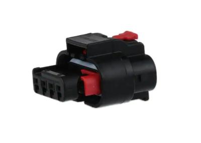 China TE Connectivity MCON 4 Position 4mm Pitch Rectangular Connector Housing Receptacle 1456426 for sale