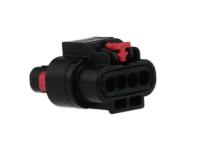 China TE Connectivity MCON 4 Position 4mm Pitch Rectangular Connector Housing Receptacle 1456426 for sale