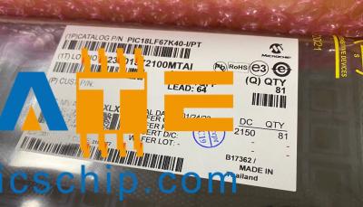 China PIC18LF67K40-I/PT 8-Bit Microcontroller 128KB Flash 64-Pin QFP for Industrial Automotive for sale
