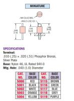 China Thm Thru Hole Mount Test Points Color Keyed 5005 5006 5016 Keystone Electronics for sale