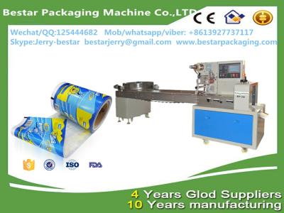 China Custom made automatic laminated ice cream packaging with bestar pillow packaging machine BST250 for sale