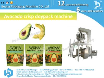 China How to pack avocado chips, Bestar Doypack machine for sale