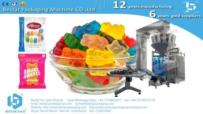 China How to pack gummy candy 500g pouch with gusset and inflation for sale