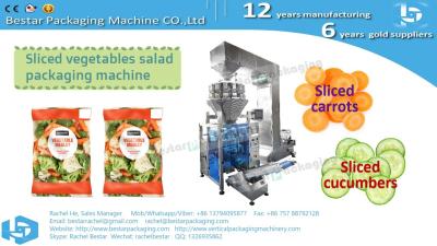 China Bestar new design weighing filling machine for sliced vegetables, carrots, cucumbers packaging for sale