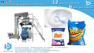 China How to pack detergent powder 1000g pouch with hanging hole for sale