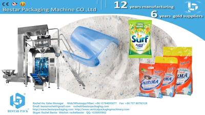 China How to pack washing powder 70g sachet with hand carrying hole for sale