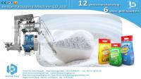China How to pack wash powder pouch with spoon, Bestar detergent packing machine for sale