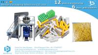 China Automatic packaging machine with multi-heads weigher, labeling machine, checkweigher, and turntable BSTV-450AZ for sale