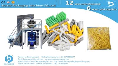 China Automatic packing machine making PE gusset bag with 14 heads weigher BSTV-450AZ for sale