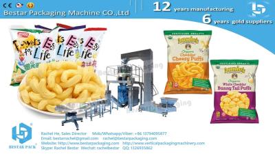 China High-speed inflatable corn Cheetos snack packaging machine BSTV-450AZ for sale