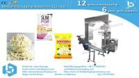 China Popcorn kernels automatic packing machine with weighing, printing and labeling BSTV-550AZ for sale
