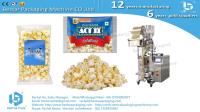 China Popcorn kernels automatic packing machine with weighing, printing and labeling BSTV-550AZ for sale