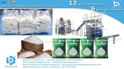 China Automatic packaging line for white sugar 30 small pouches counting and stacking in big pouch for sale
