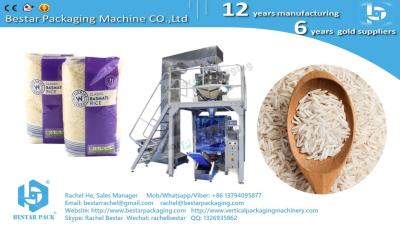 China 500g pure rice gusset pouch automatic weighing packaging machine BSTV-450AZ for sale