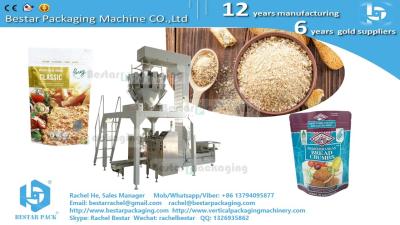 China Breadcrumbs zipper pouch packaging machine for sale