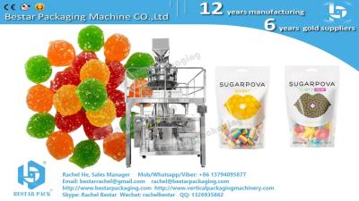 China Candy ball snacks 300g stand up pouch automatic packing doypack machine for sale