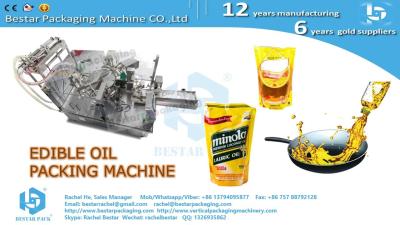 China Bestar doypack machine with pump and tank for edible oil pouch packaging for sale
