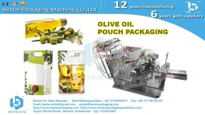 China Doypack Bestar machine with pump and fuel tank for packaging olive oil in 2000ml bags for sale