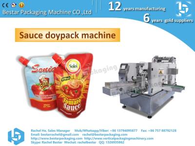 China Doypack machine for sauce packing in bag with spout for sale