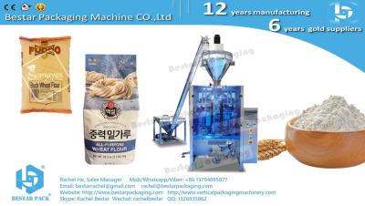 China Wheat flour 1kg gusset bag packaging machine with printing and labeling BSTV-450DZ for sale
