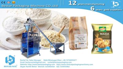 China Bread flour cake flour wheat flour automatic packing machine for 5kg pouch with round hand holes BSTV-650DZ for sale