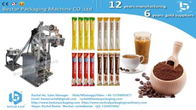 China Coffee powder 40g pillow sachet stick packing machine with production date printer BSTV-160F for sale