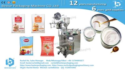 China Yogurt sachet 100g measuring and packaging machine Bestar small liquid packing machine BSTV-160S for sale