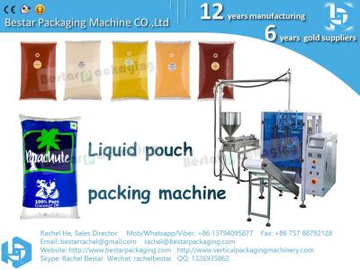 China liquid packing machine with two cans mixing liquid packaging BSTV-650P for sale