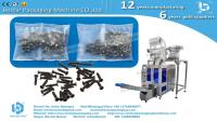China Automatic counting packing machine with 2 bowls and manual feeding for hardware bracket and screws for sale